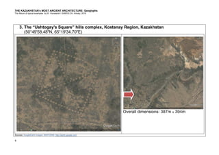THE KAZAKHSTAN’S MOST ANCIENT ARCHITECTURE: Geoglyphs / The Album of ...