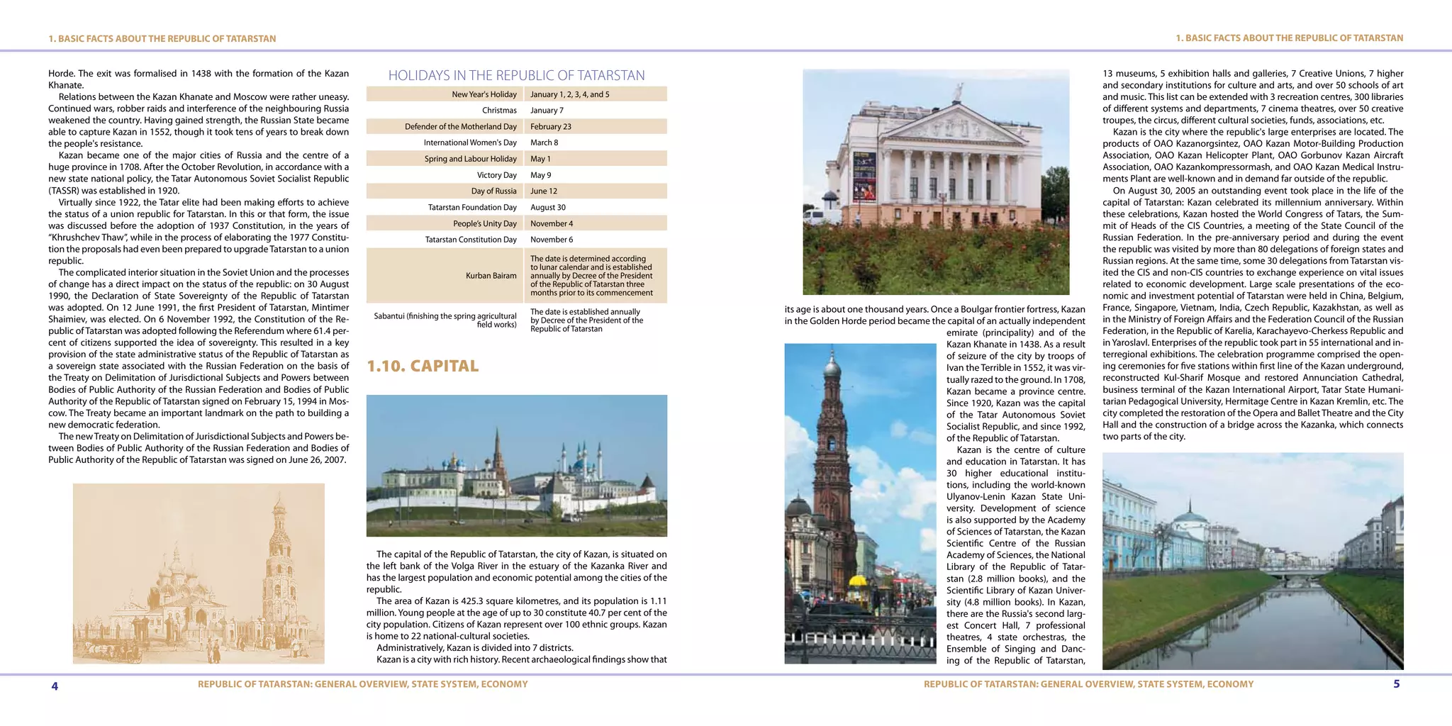 Republic of Tatarstan: General Overview, State System, Economy | PDF