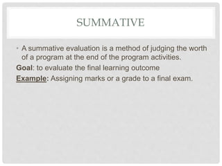 Evaluation for quality education | PPTX