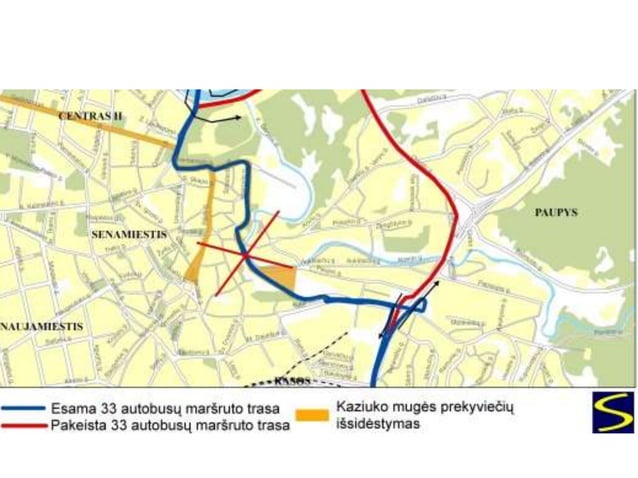 Savaitgalį vyksiančios Kaziuko mugės metu bus pakeistas transporto ...