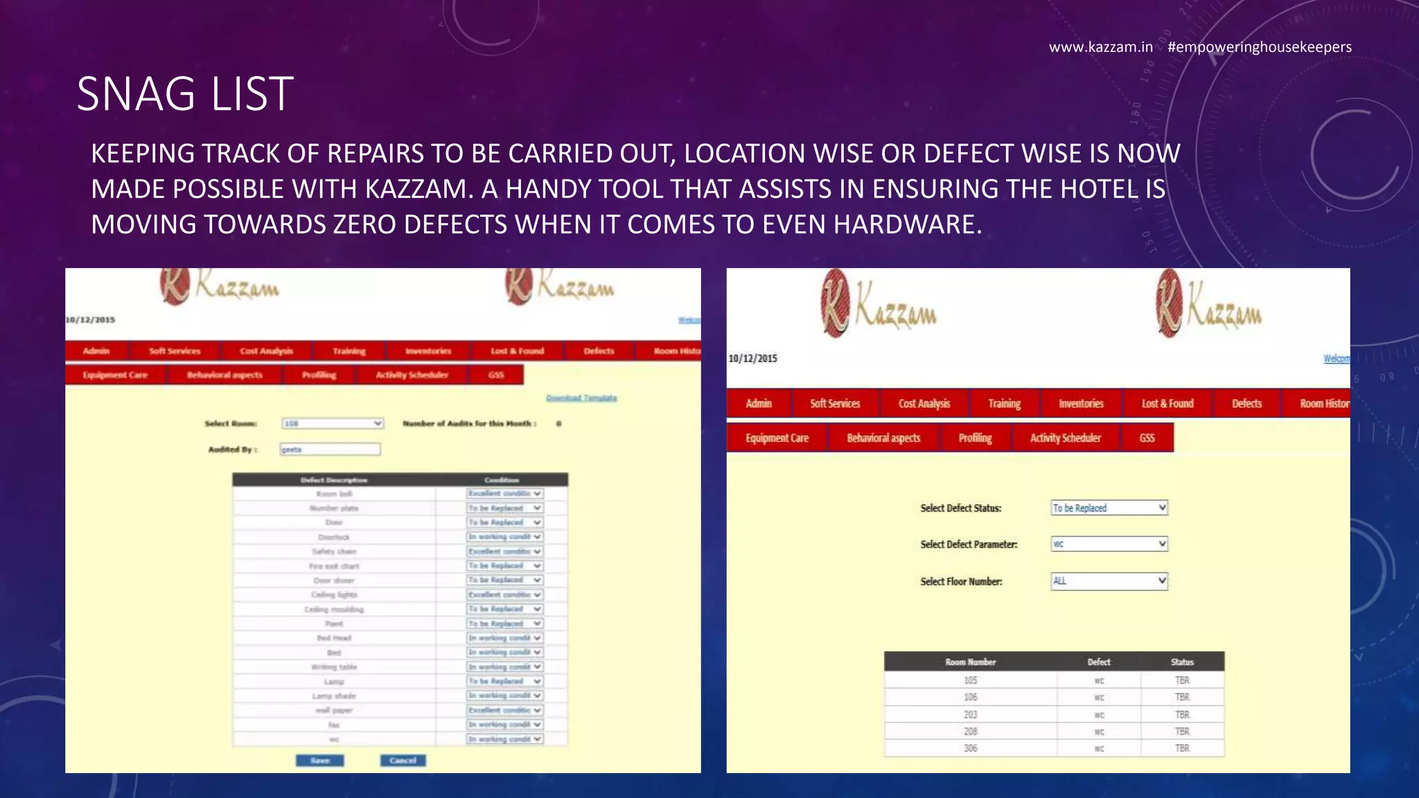 Kazzam - Housekeeping software | PPT