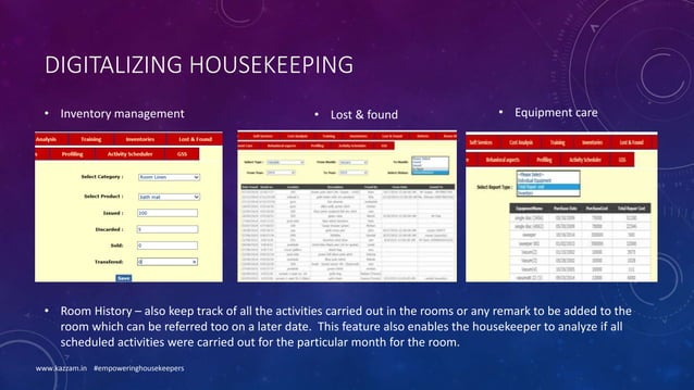 Kazzam - Housekeeping software | PPT