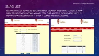 Kazzam - Housekeeping software | PPT