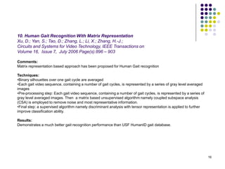 Kb gait-recognition | PPT