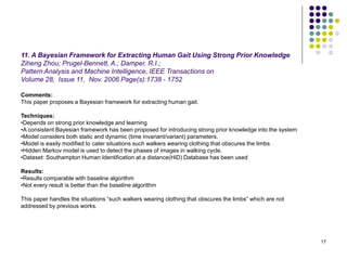 Kb gait-recognition | PPT