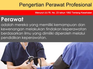 Peran Fungsi dan tugas Perawat | PPTX