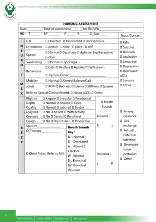 WRITING : NURSING ASSESSMENT | PDF