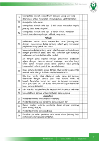 Pemeriksaan Fisik Sistem Kardiovaskuler | PDF