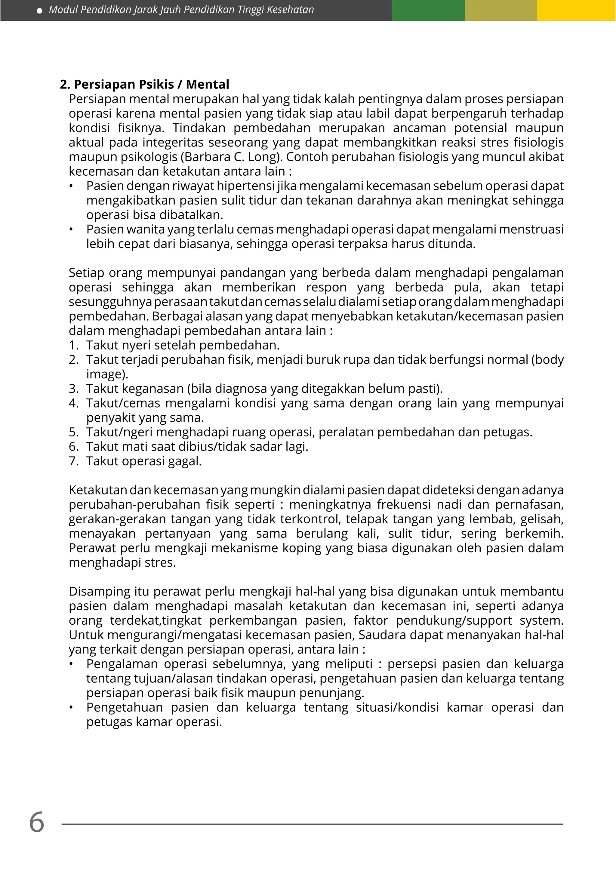 Kb 1 asuhan pada pasien pre atau pos operasi | PDF