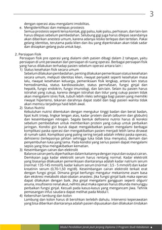 Kb 1 asuhan pada pasien pre atau pos operasi | PDF