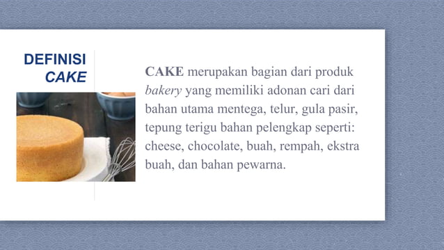 Kb 1 cake, gateaux dan torten | PPTX