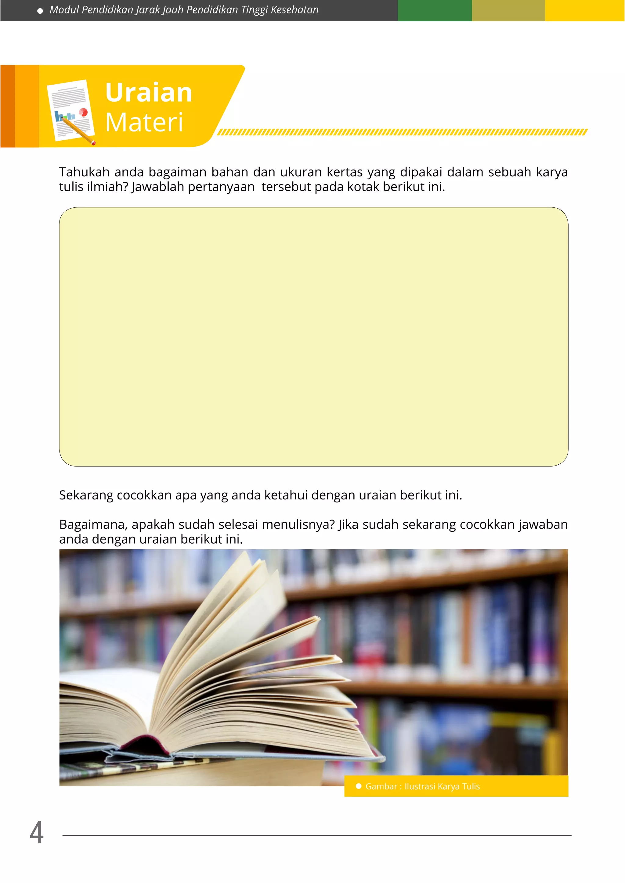 KB 1 Format Penulisan Karya Tulis Ilmiah | PDF