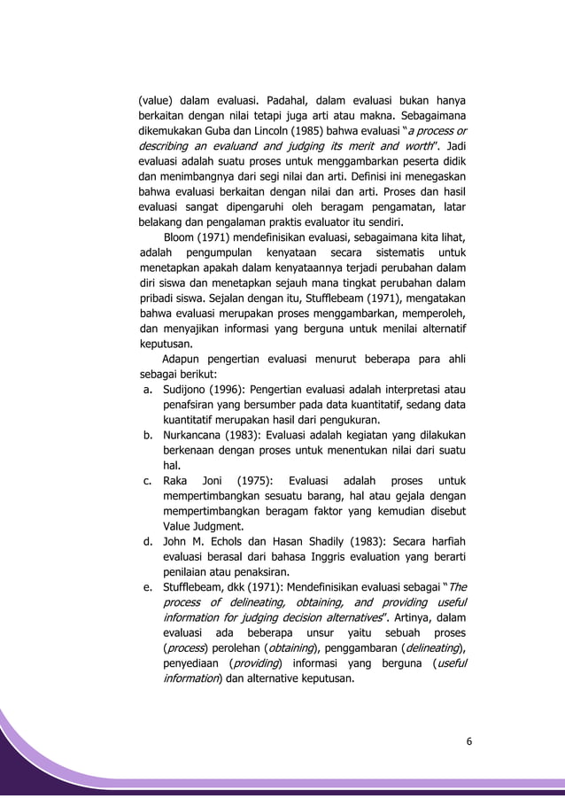 Kb 1 konsep dasar evaluasi | PDF