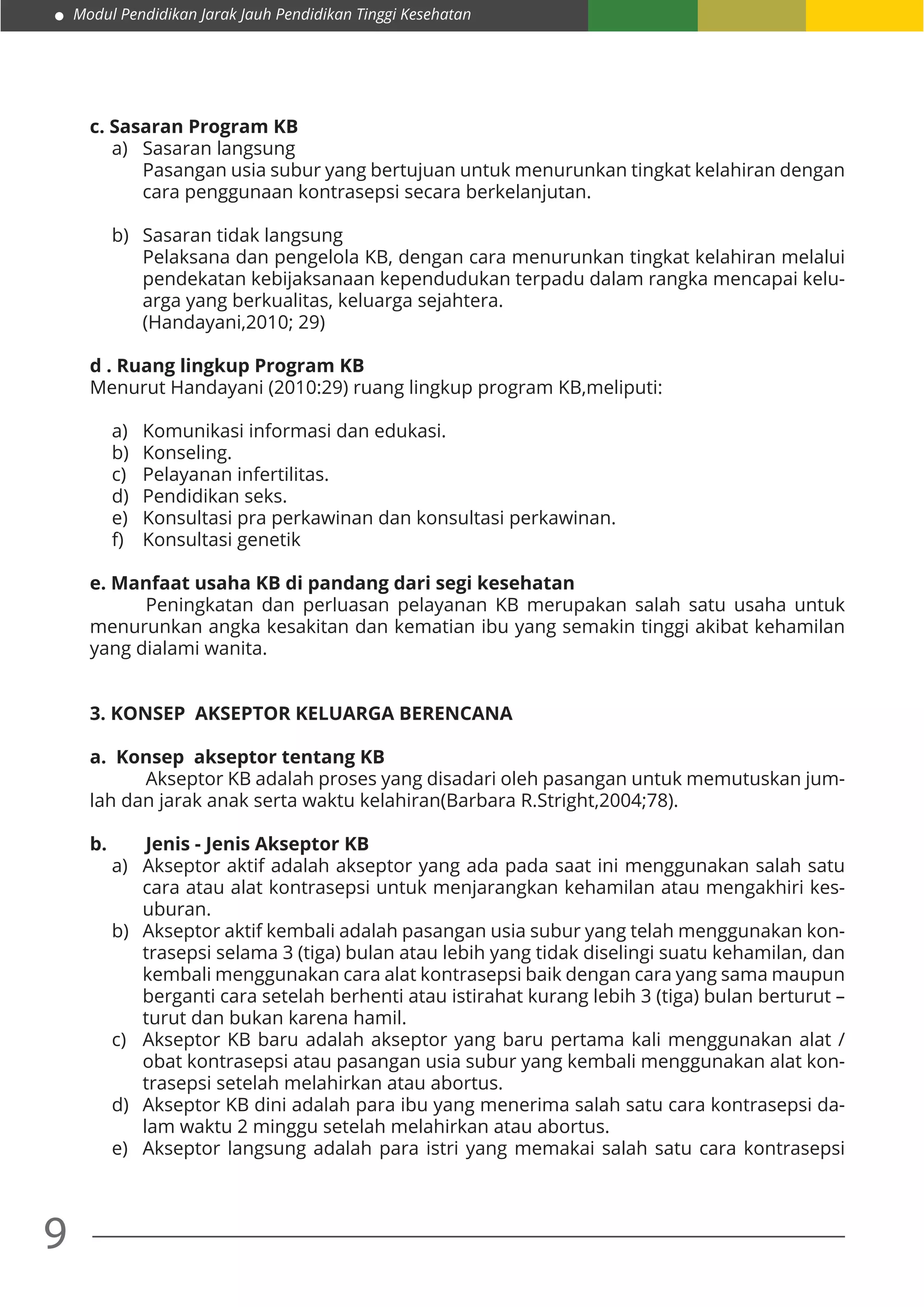 KB 1 Konsep Dasar Kependudukan dan Keluarga Berencana | PDF
