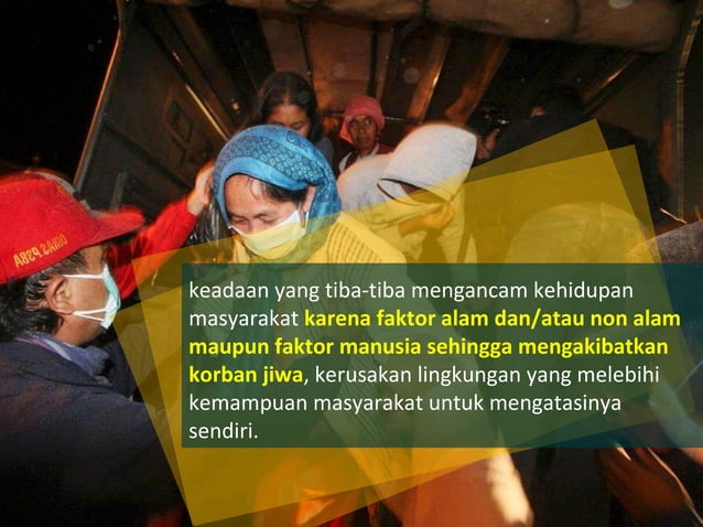 Kb 1 konsep dasar manajemen penanggulangan bencana | PPT