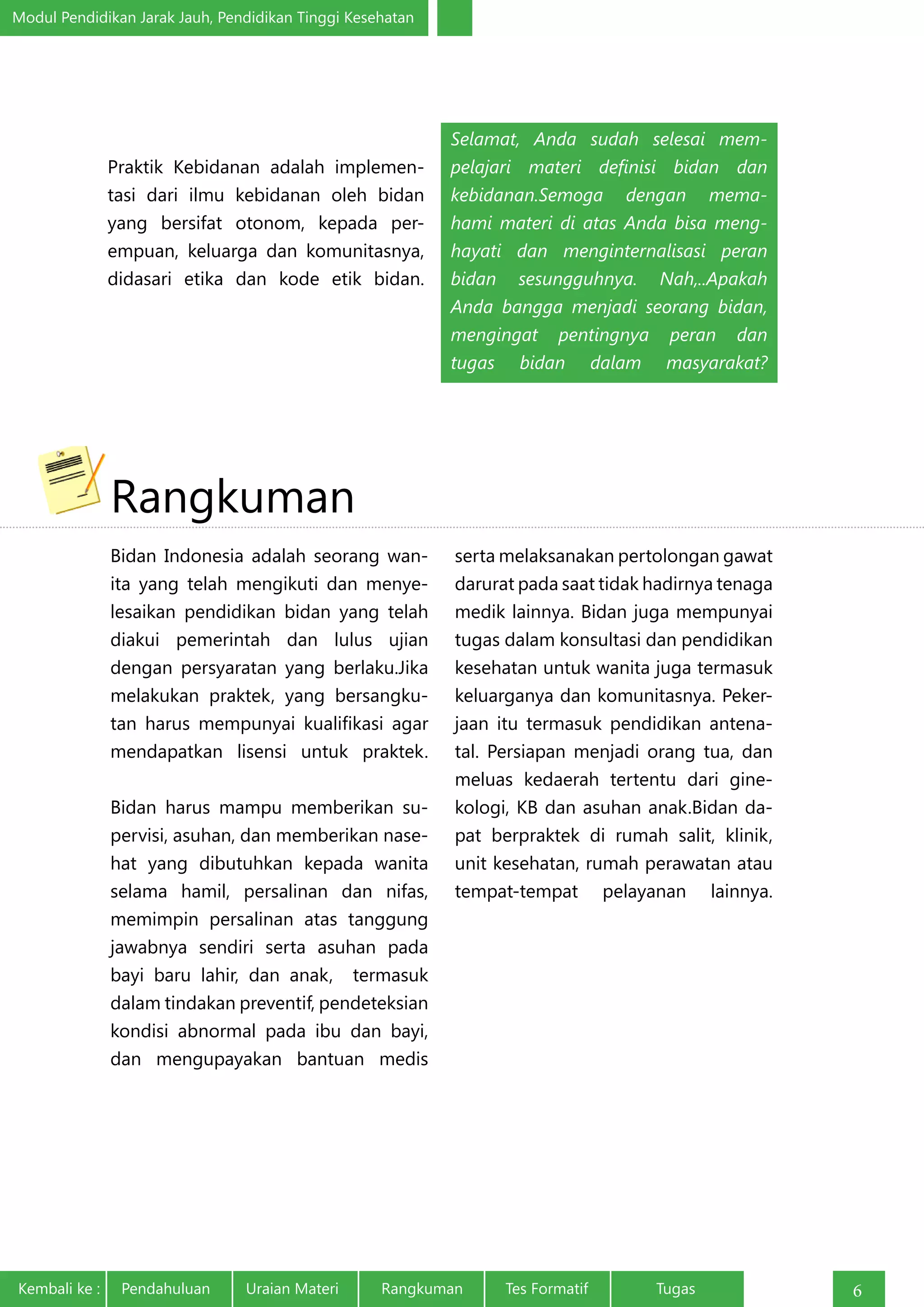 Definisi Bidan | PDF