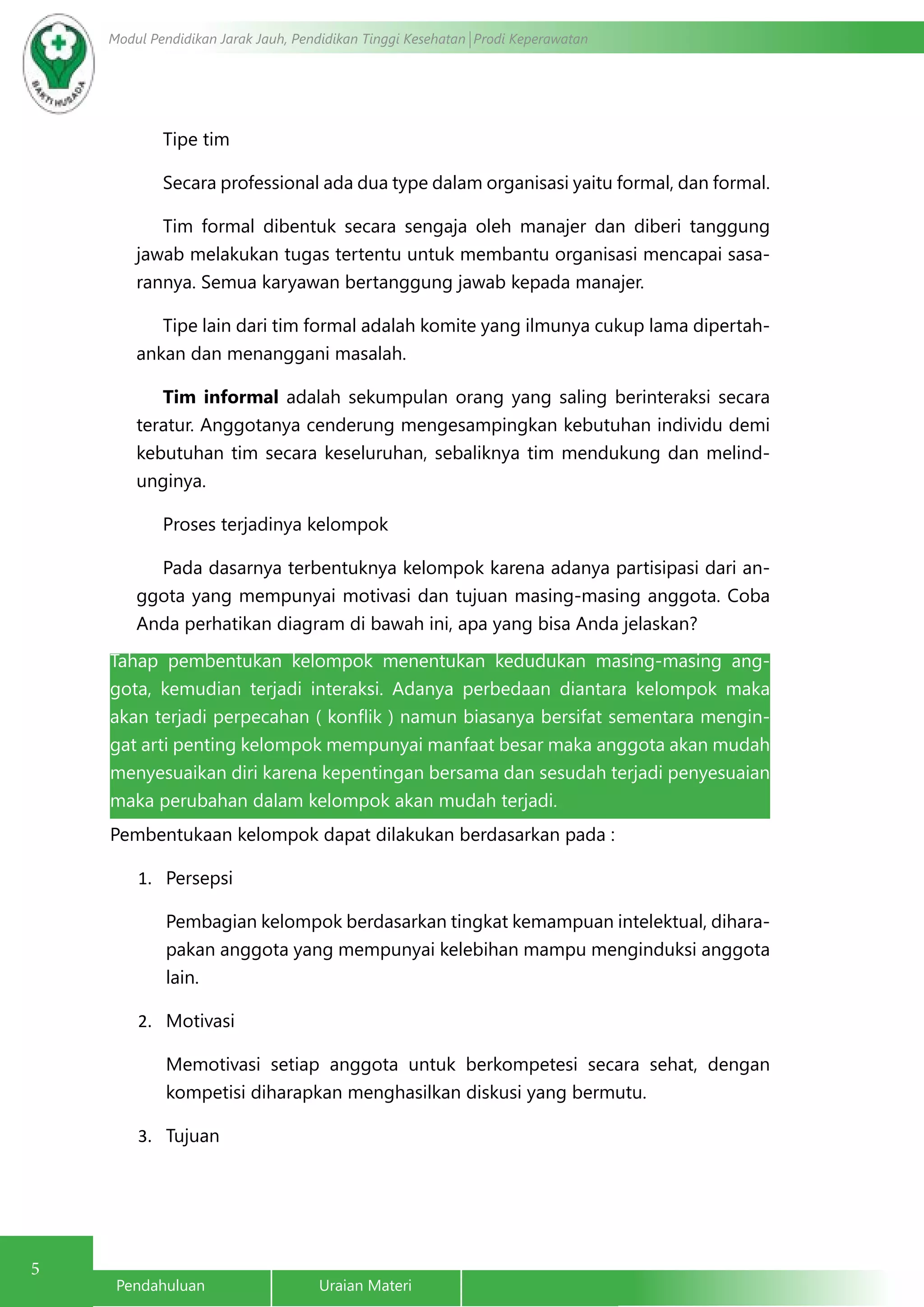 Bekerja dalam Tim (Team Work) | PDF