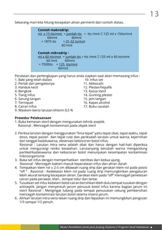 Kb 1 pemberian cairan infus | PDF