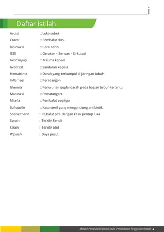 Kb 1 penanganan luka atau cedera | PDF