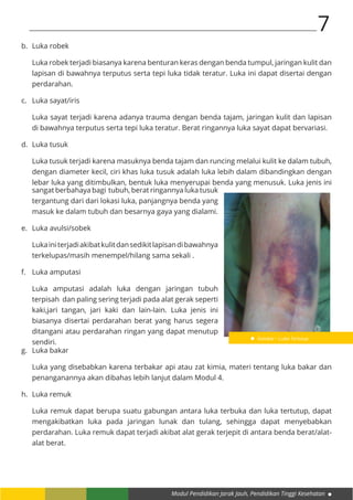 Kb 1 penanganan luka atau cedera | PDF