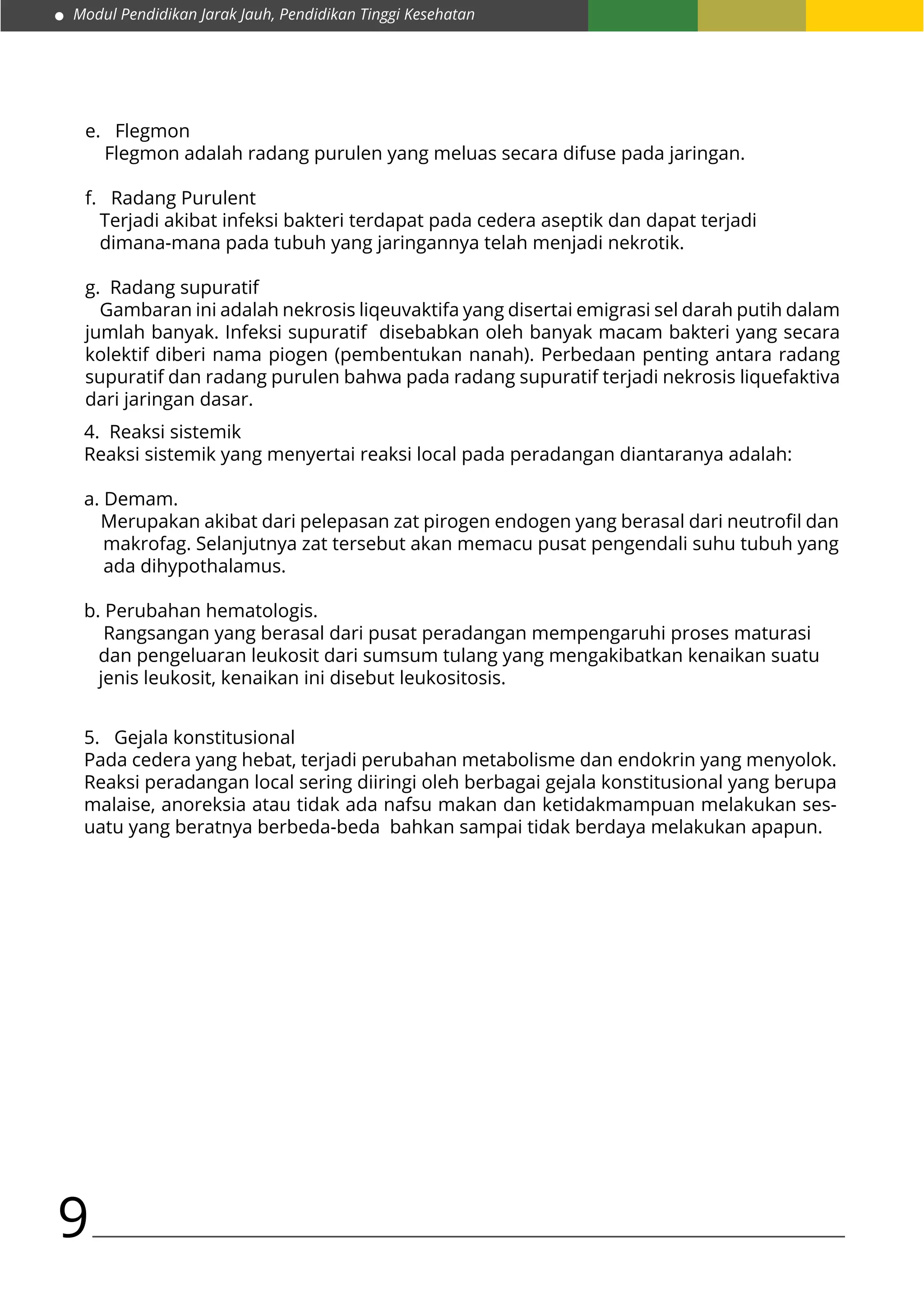 Kb 1 radang dan mekanisme proses infeksi | PDF