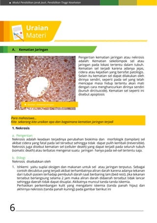 Kb 1 tahap kematian jaringan dan nekrosis sel | PDF