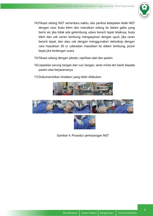 Prosedur Pemasangan NGT | PDF