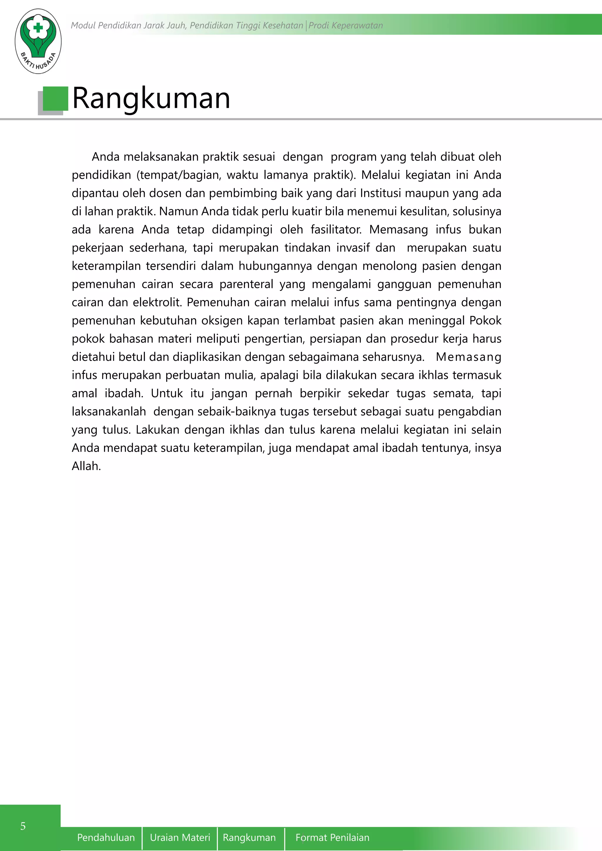 Prosedur Perawatan Infus | PDF