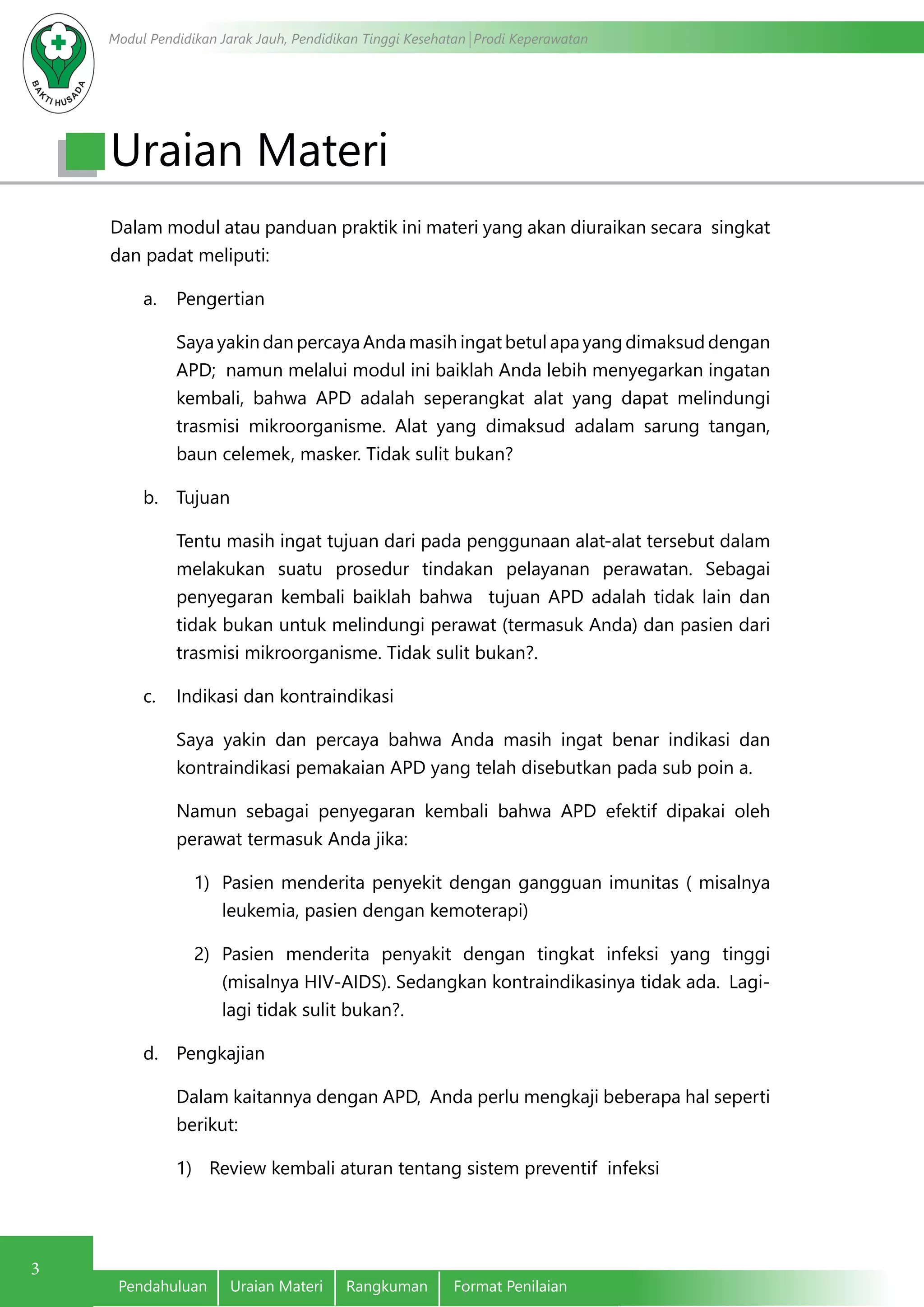Memakai dan Melepaskan APD | PDF
