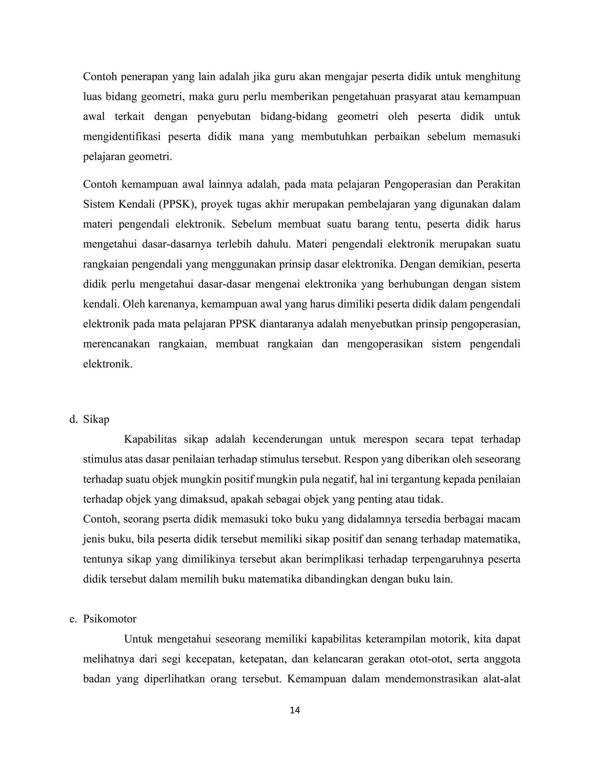 kemampuan awal siswa | PDF
