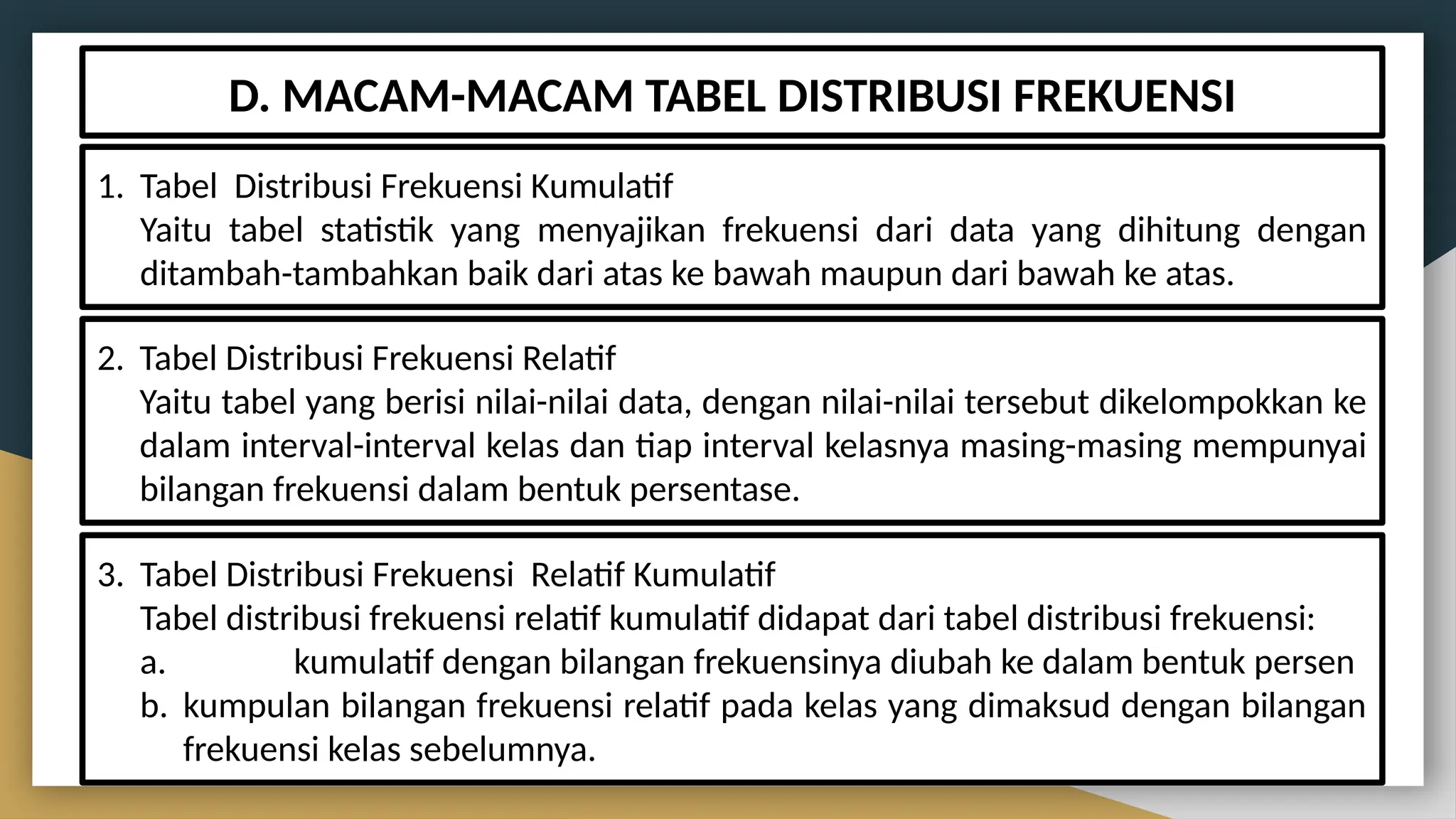 KB 2. Penyajian Data Berkelompok ke Dalam Bentuk Tabel Distribusi ...