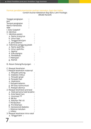 Kb 2 dokumentasi askeb pada neonatus, bayi, balita | PDF
