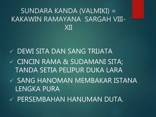 Modul 5 Hindu KB 2 "Ramayana" | PPTX | Hinduism | Religion & Spirituality