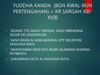 Modul 5 Hindu KB 2 "Ramayana" | PPTX | Hinduism | Religion & Spirituality