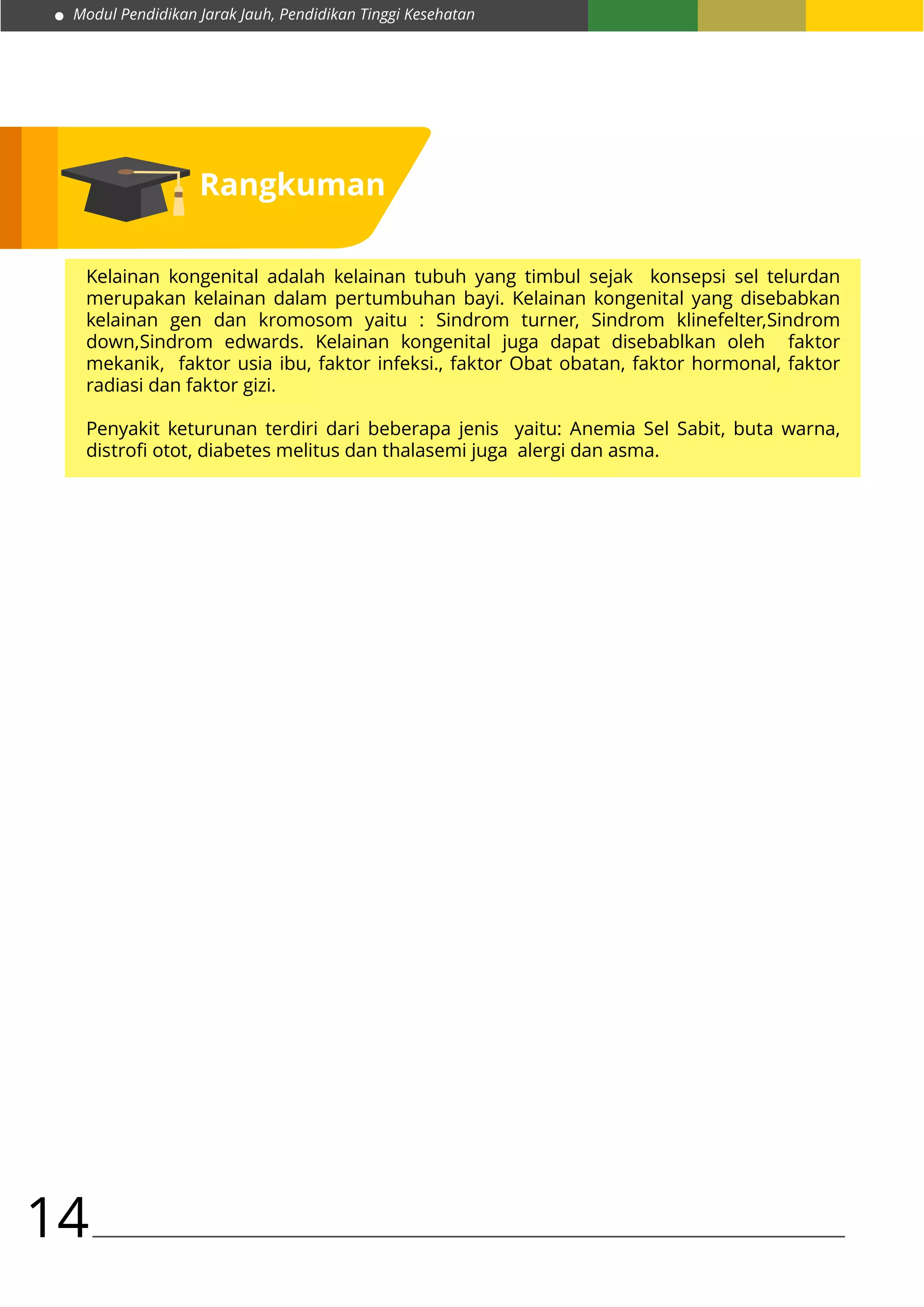 Kelainan kongenital & keturunan | PDF
