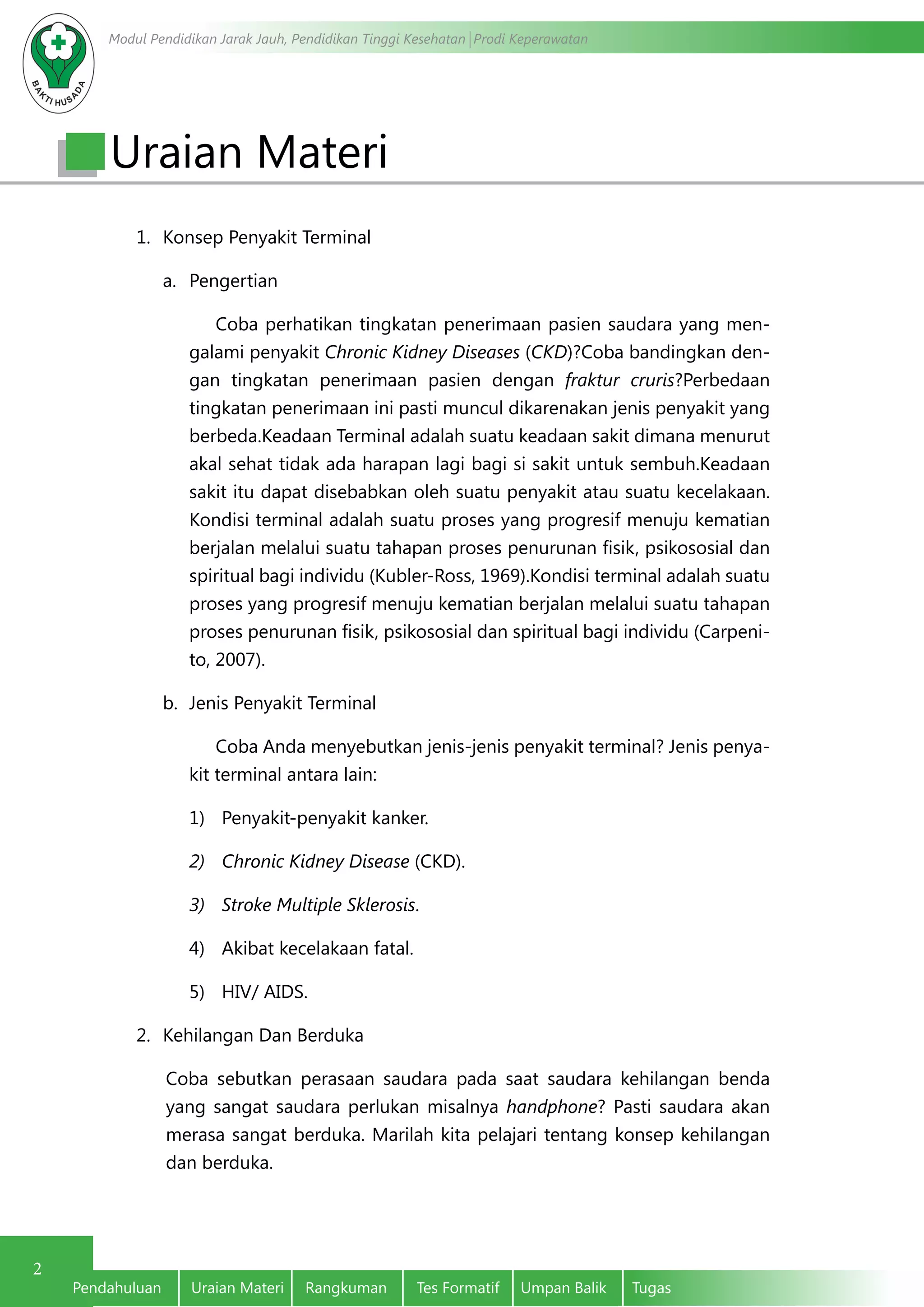 Asuhan Keperawatan Klien Dengan Penyakit Terminal dan Menjelang Ajal | PDF