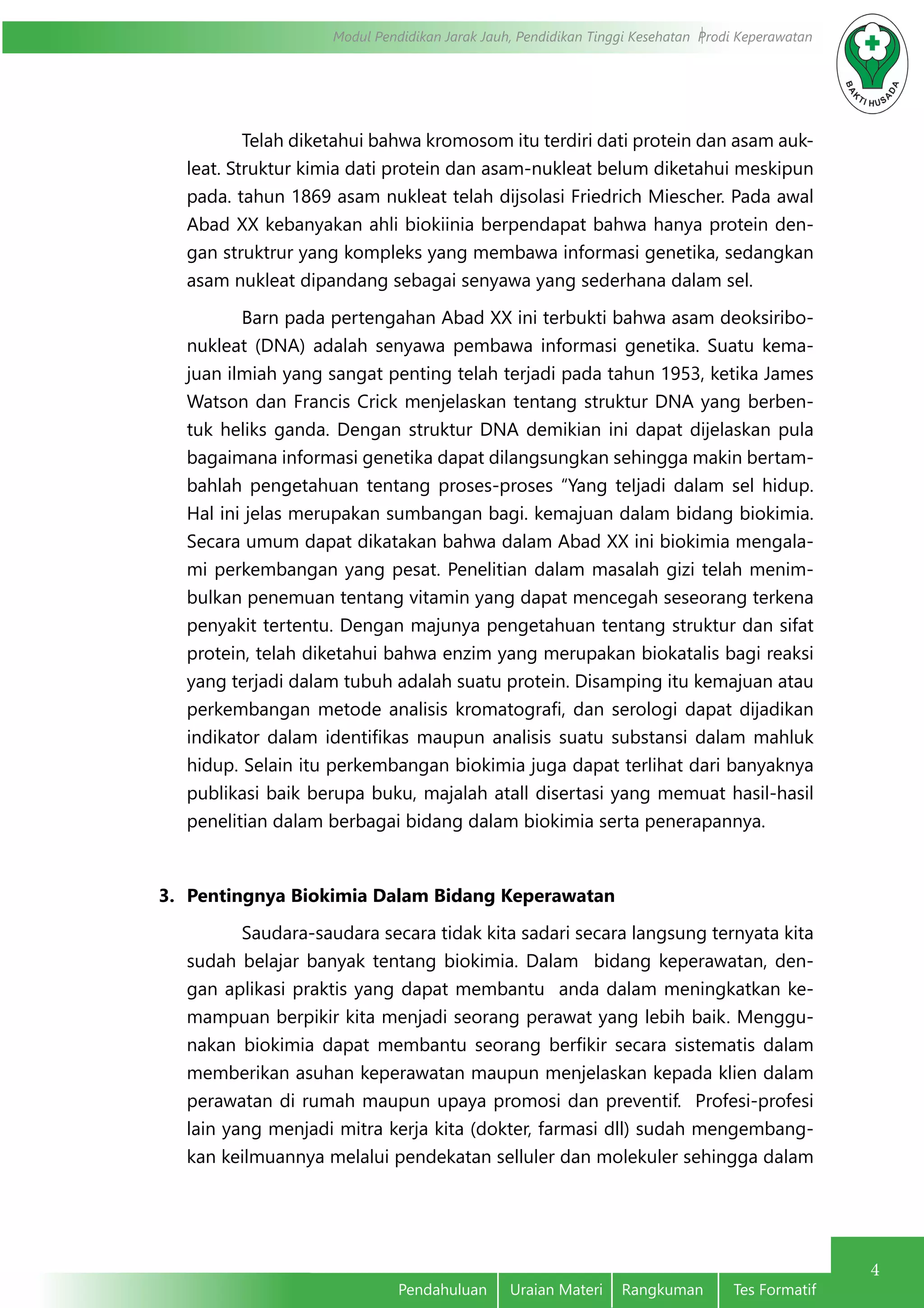 Biokimia bagi Perawat | PDF