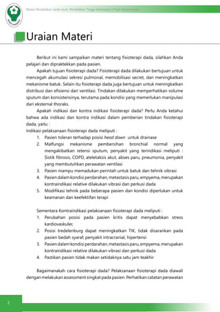 Fisioterapi Dada | PDF