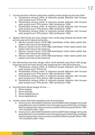 KB 3 Running Notes dan Footnotes | PDF