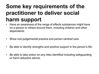 Social support for people with problematic substance abuse | PPTX