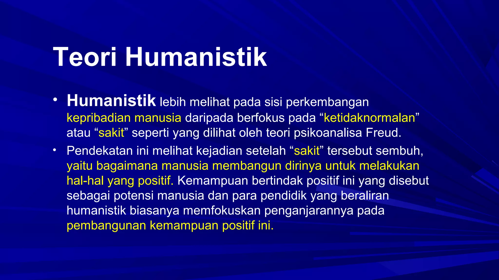 KB 4 Teori Belajar Humanistik | PPT