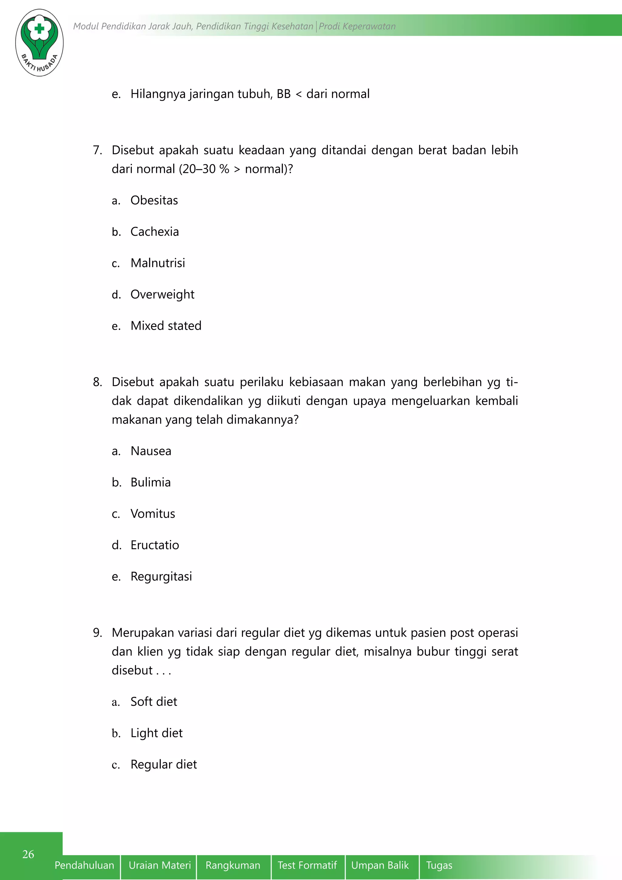Asuhan Keperawatan Pemenuhan Kebutuhan Nutrisi | PDF
