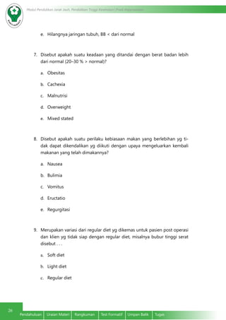Asuhan Keperawatan Pemenuhan Kebutuhan Nutrisi | PDF
