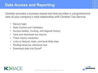 KBACE Ceridian Webinar | PPT
