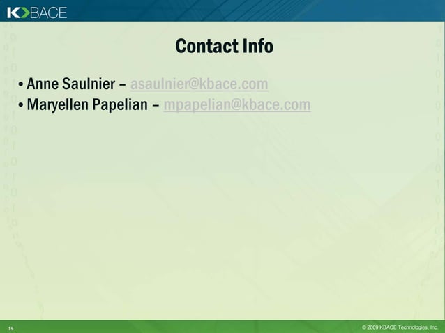 KBACE Learning Platform Webinar | PDF