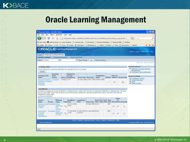 KBACE Learning Platform Webinar | PDF