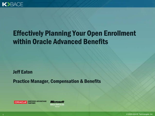KBACE Open Enrollment Webinar | PPT