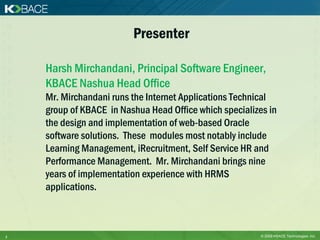 KBACE Self Service HR Common Extensions | PPT
