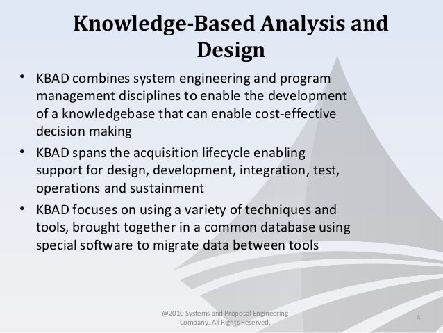 Knowledge-Based Analysis and Design (KBAD): An Approach to Rapid Syst…