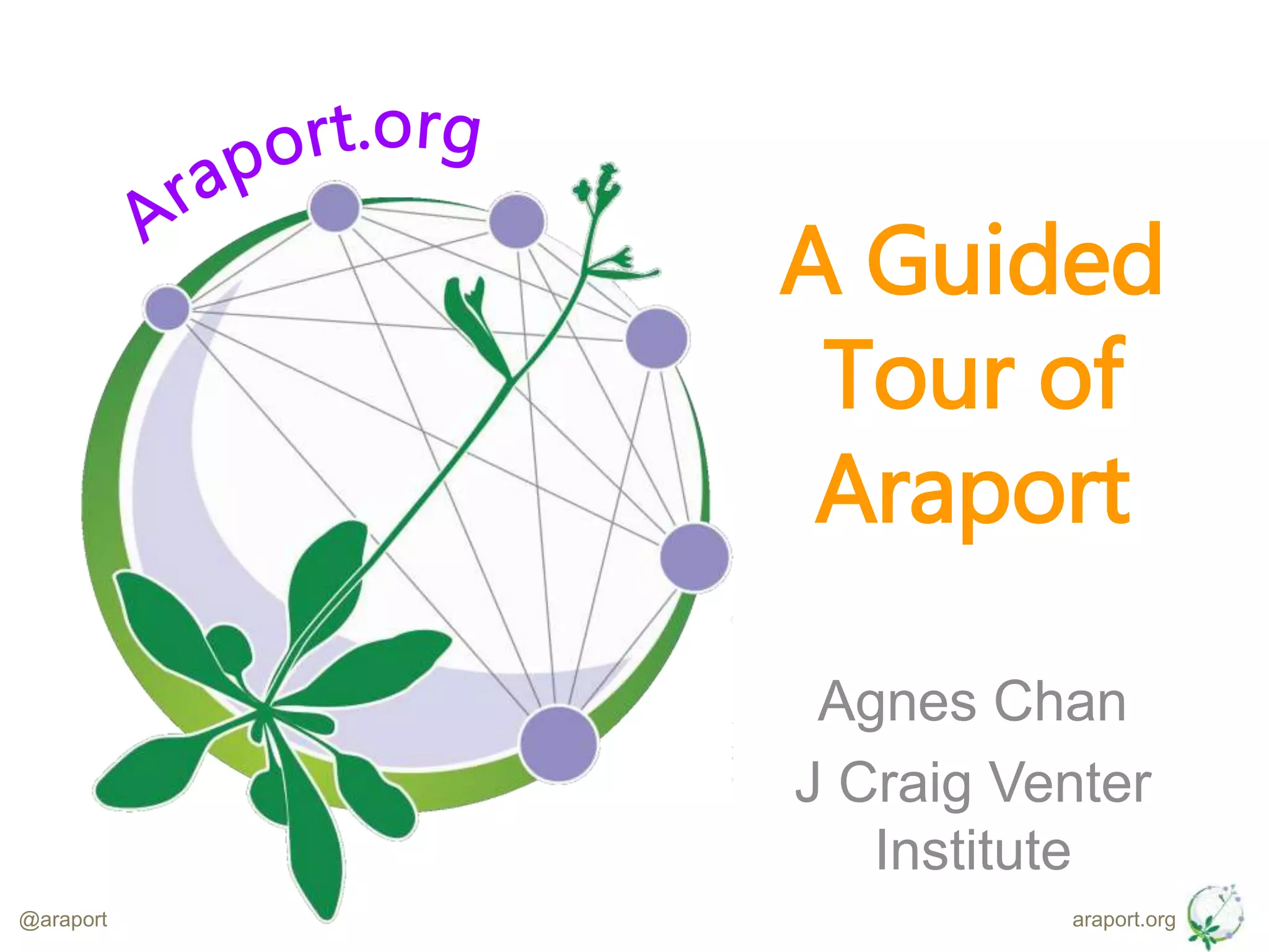 A guided tour of Araport | PPTX
